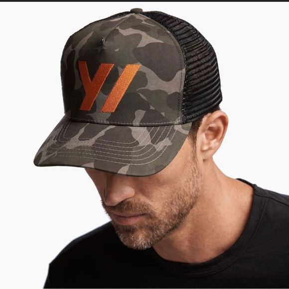 James Perse | Accessories | James Perse Yosemite Camouflage Trucker Hat ...
